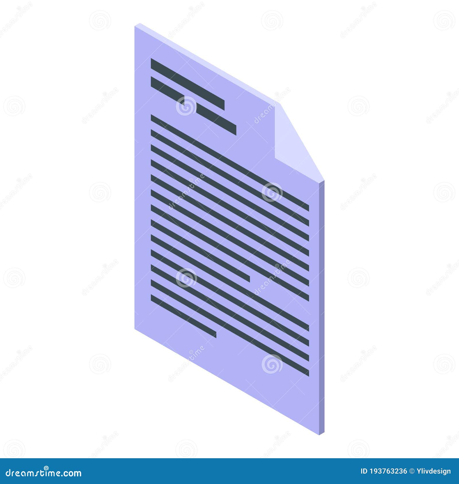 Subsidy Paper Icon, Isometric Style Stock Vector - Illustration of ...