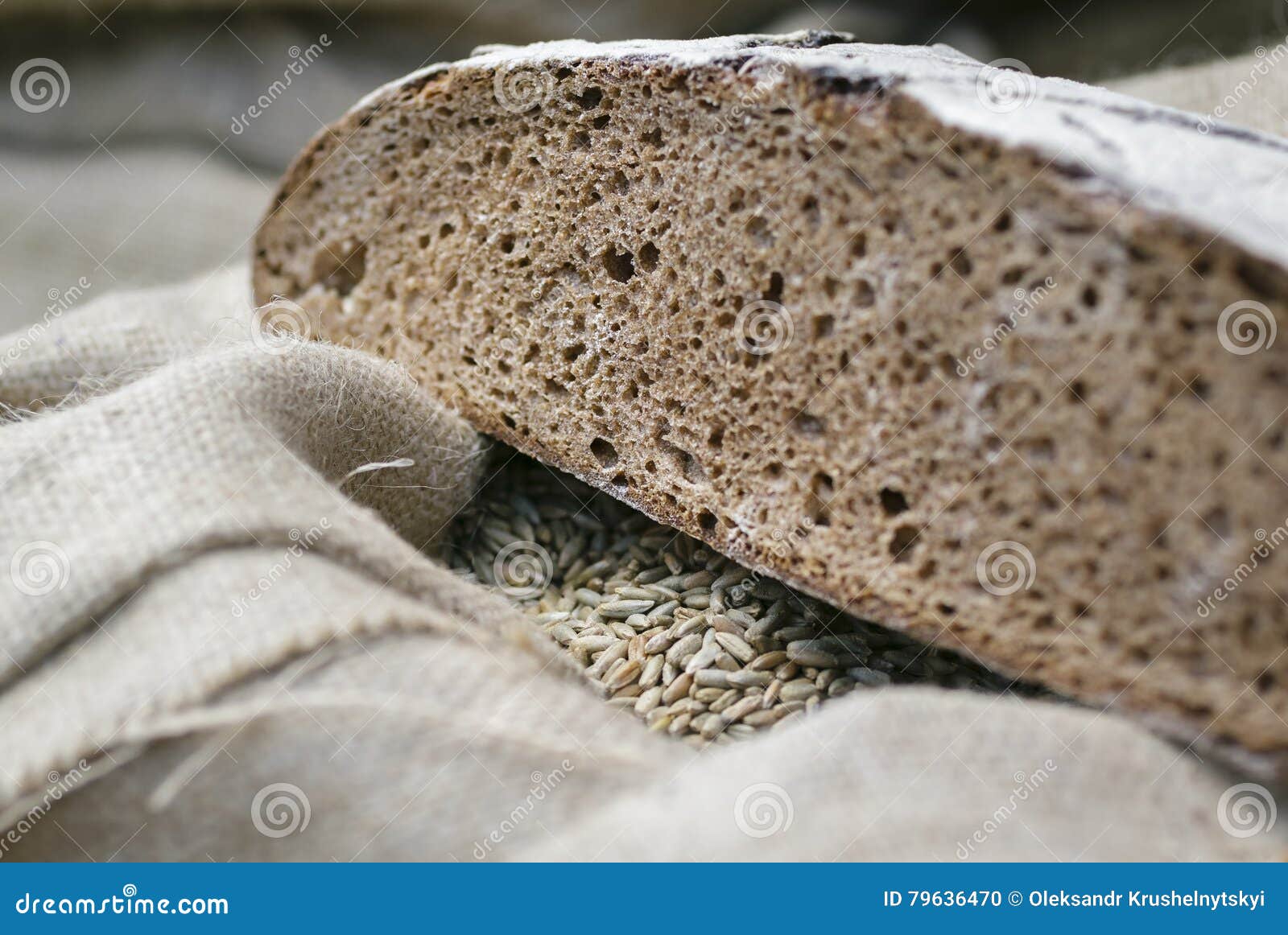 Subsistence Farming. Loaf of Bread and Grain Stock Photo - Image of ...