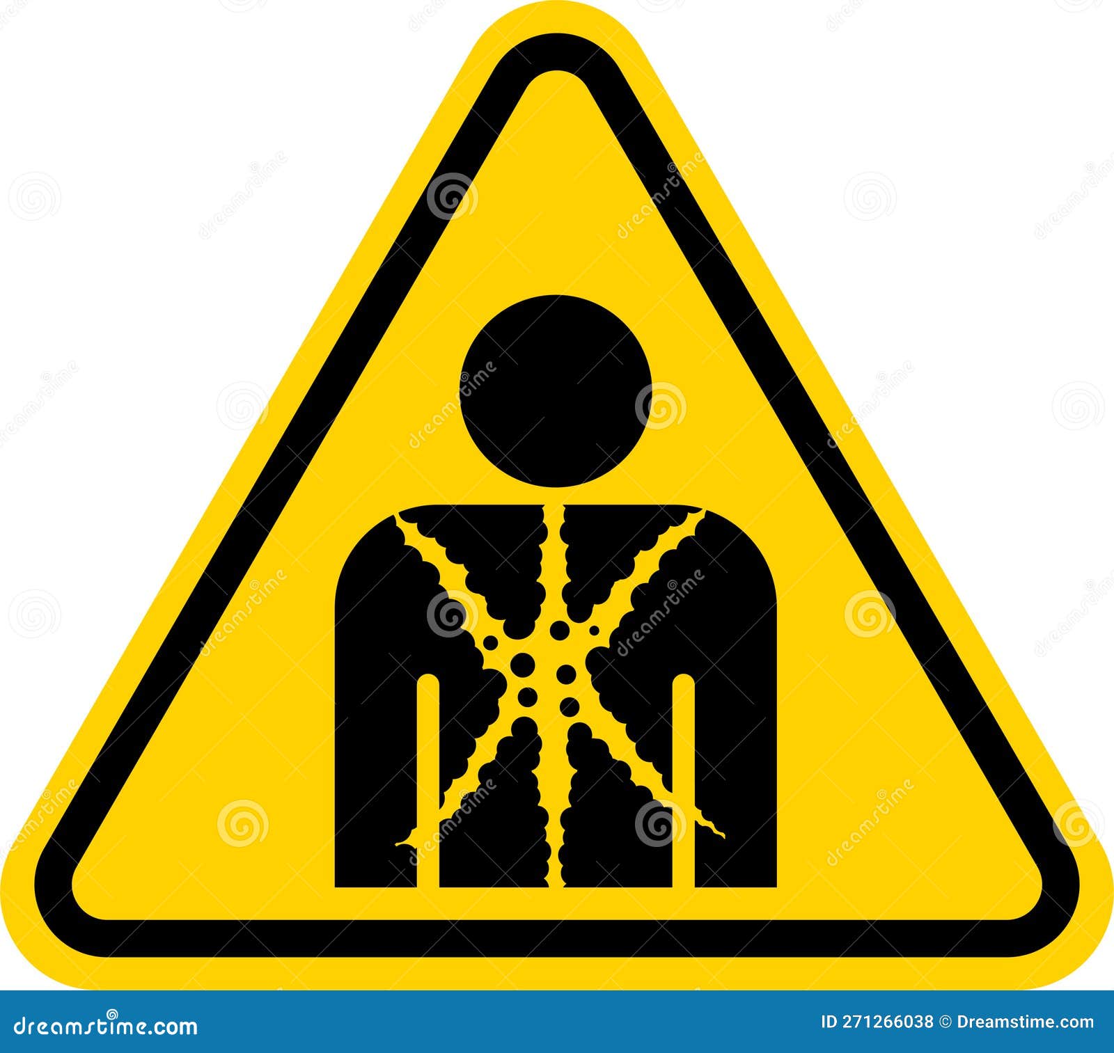 Substance or Mixture Presenting a Health Hazard Warning Label Stock ...