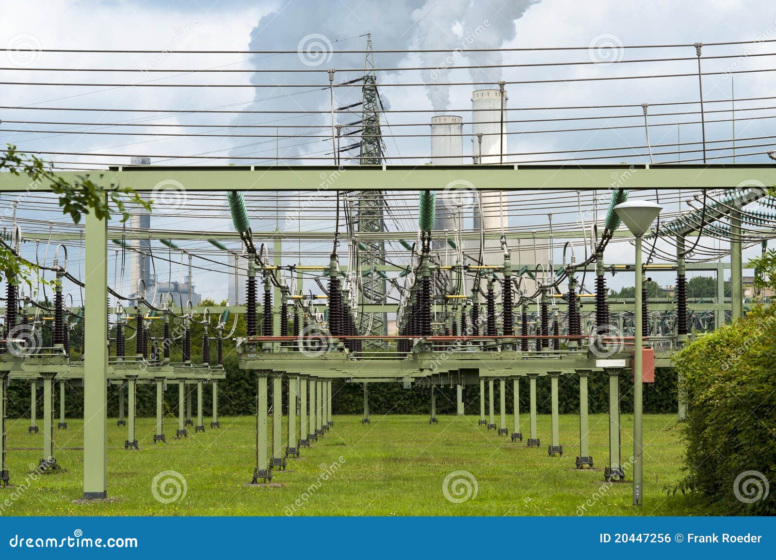 Substation stock photo. Image of transmission, energy - 20447256