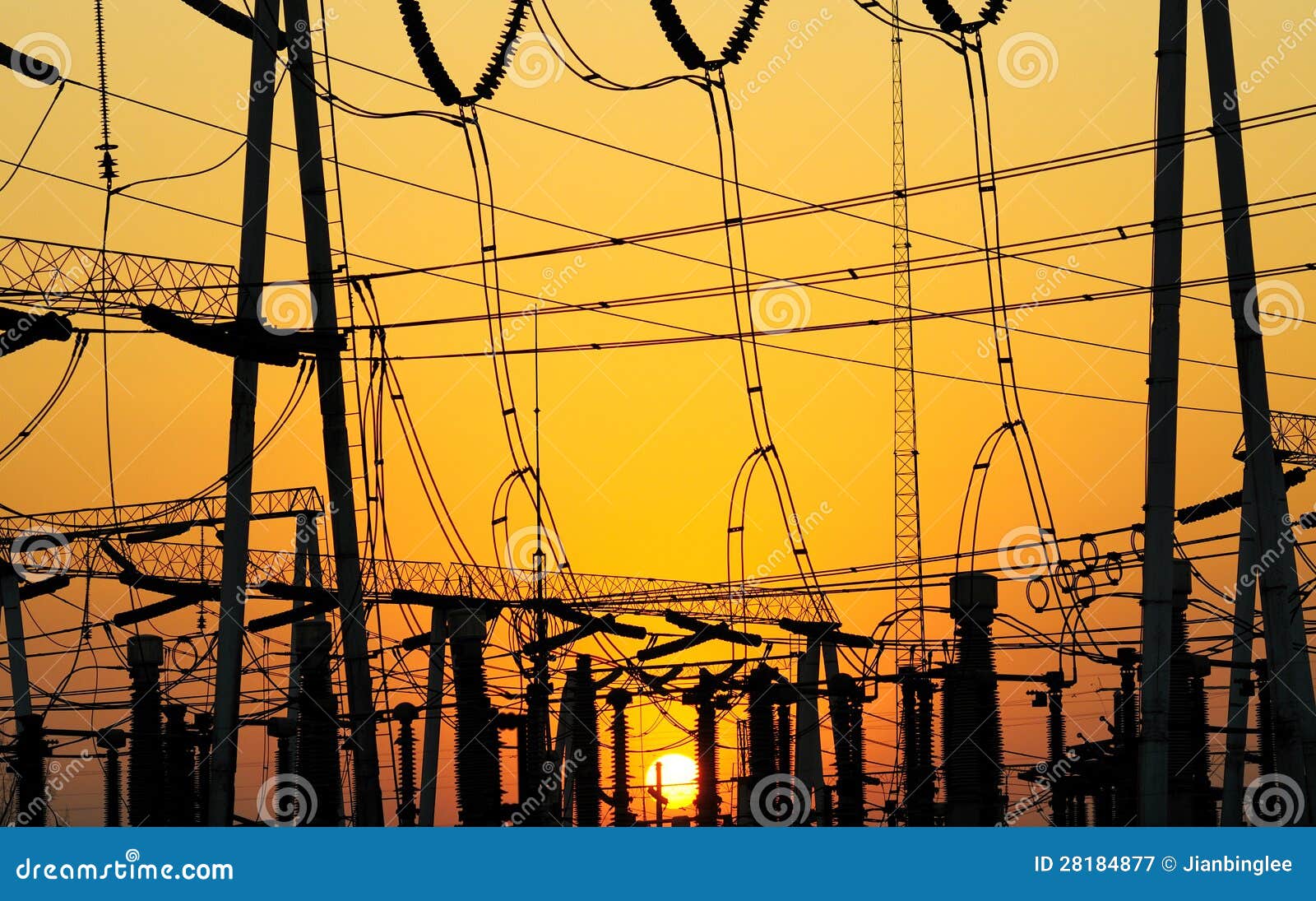 Substation stock image. Image of energy, equipment, electricity - 28184877
