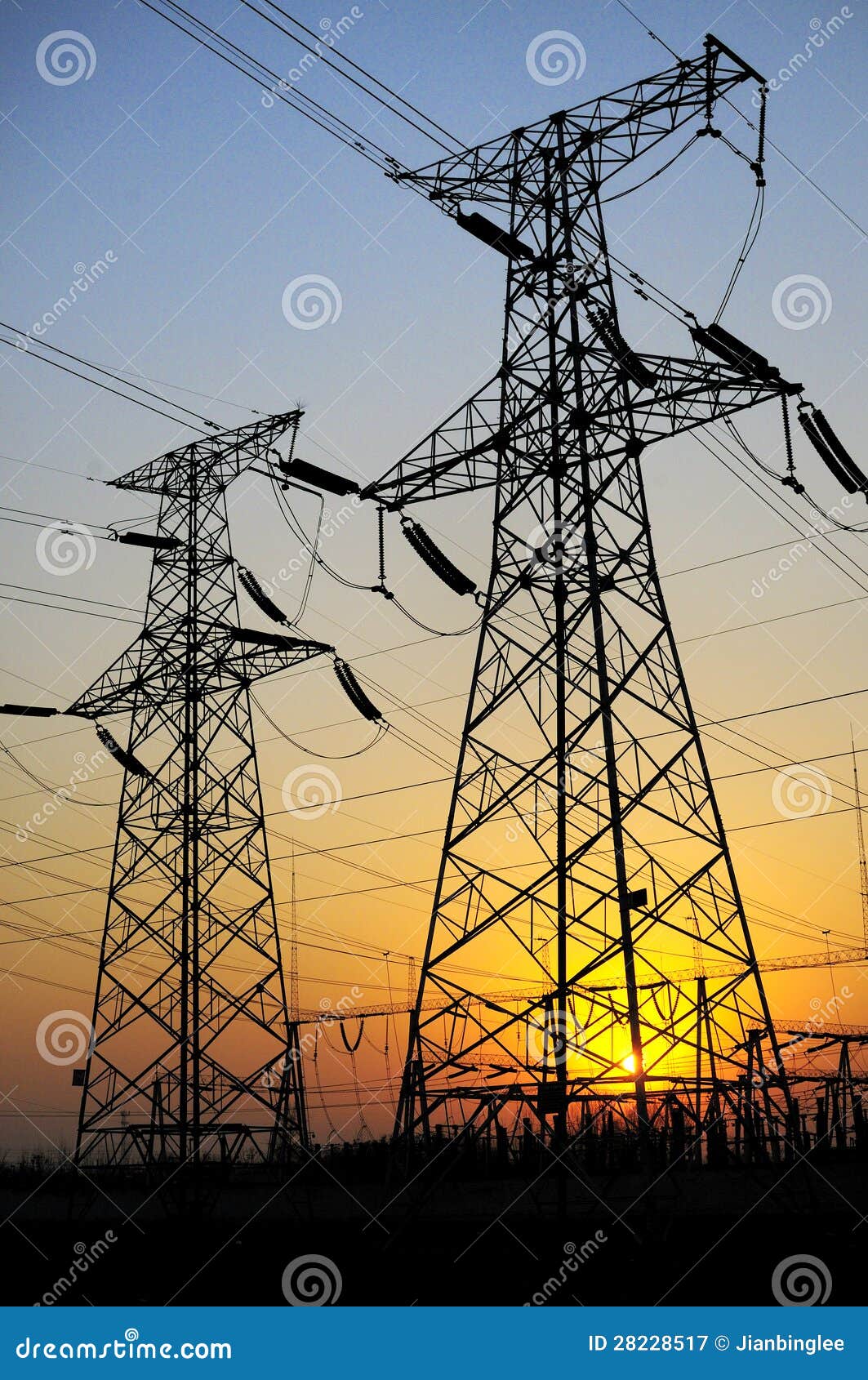 Substation stock image. Image of substation, wire, energy - 28228517