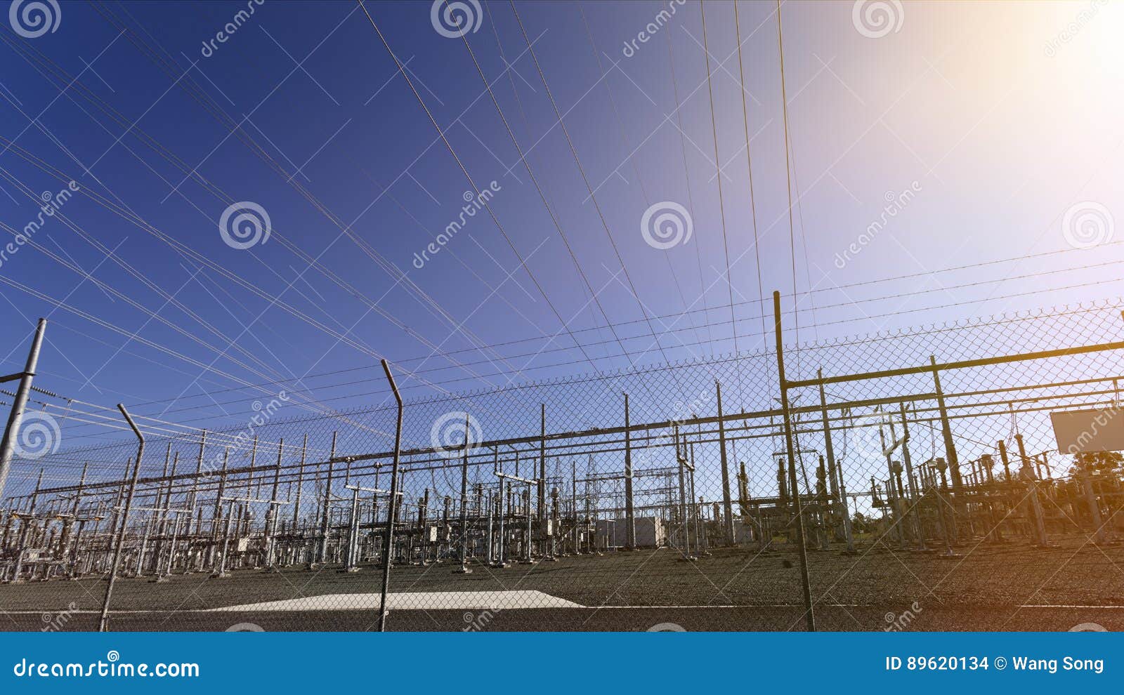 Substation stock photo. Image of transmission, tower - 89620134
