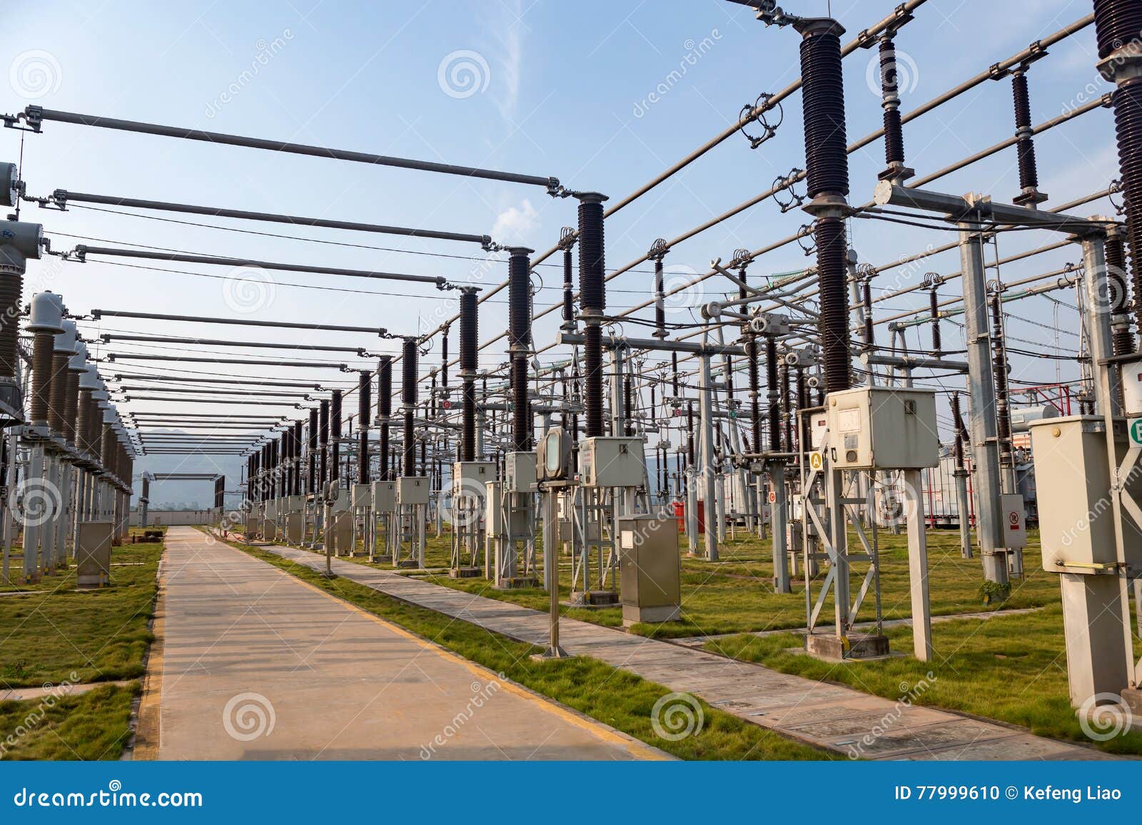Substation stock photo. Image of grid, standard, engineering - 77999610