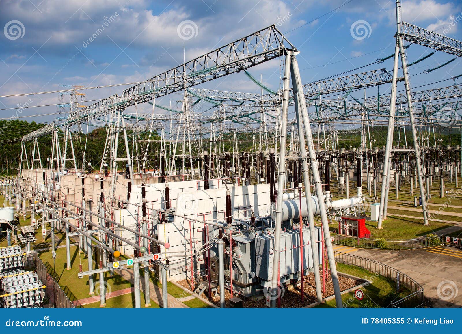 Substation stock image. Image of technology, substation - 78405355