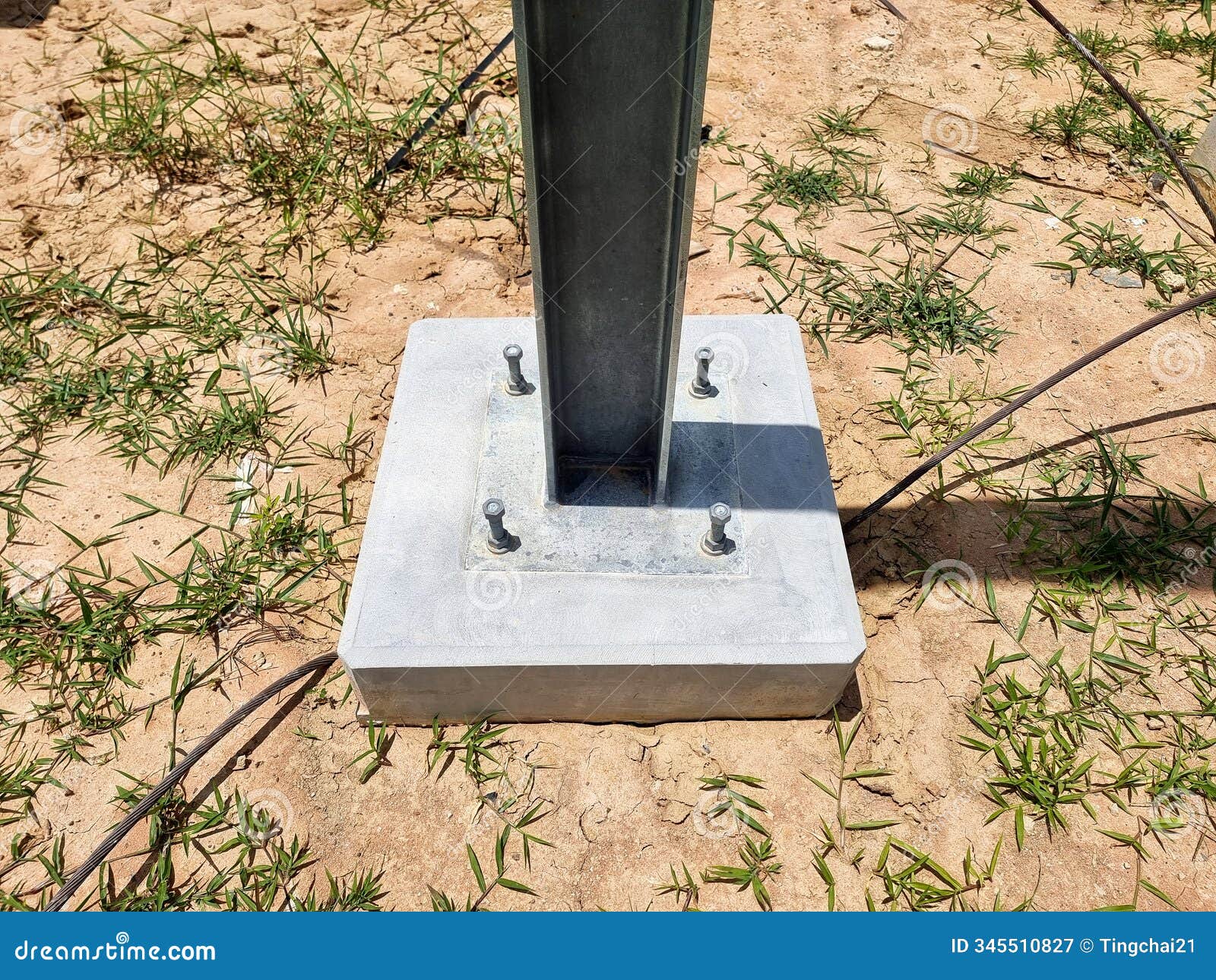 Base Plate Connection Steel Structure for 115kV Electrical Equipment in ...