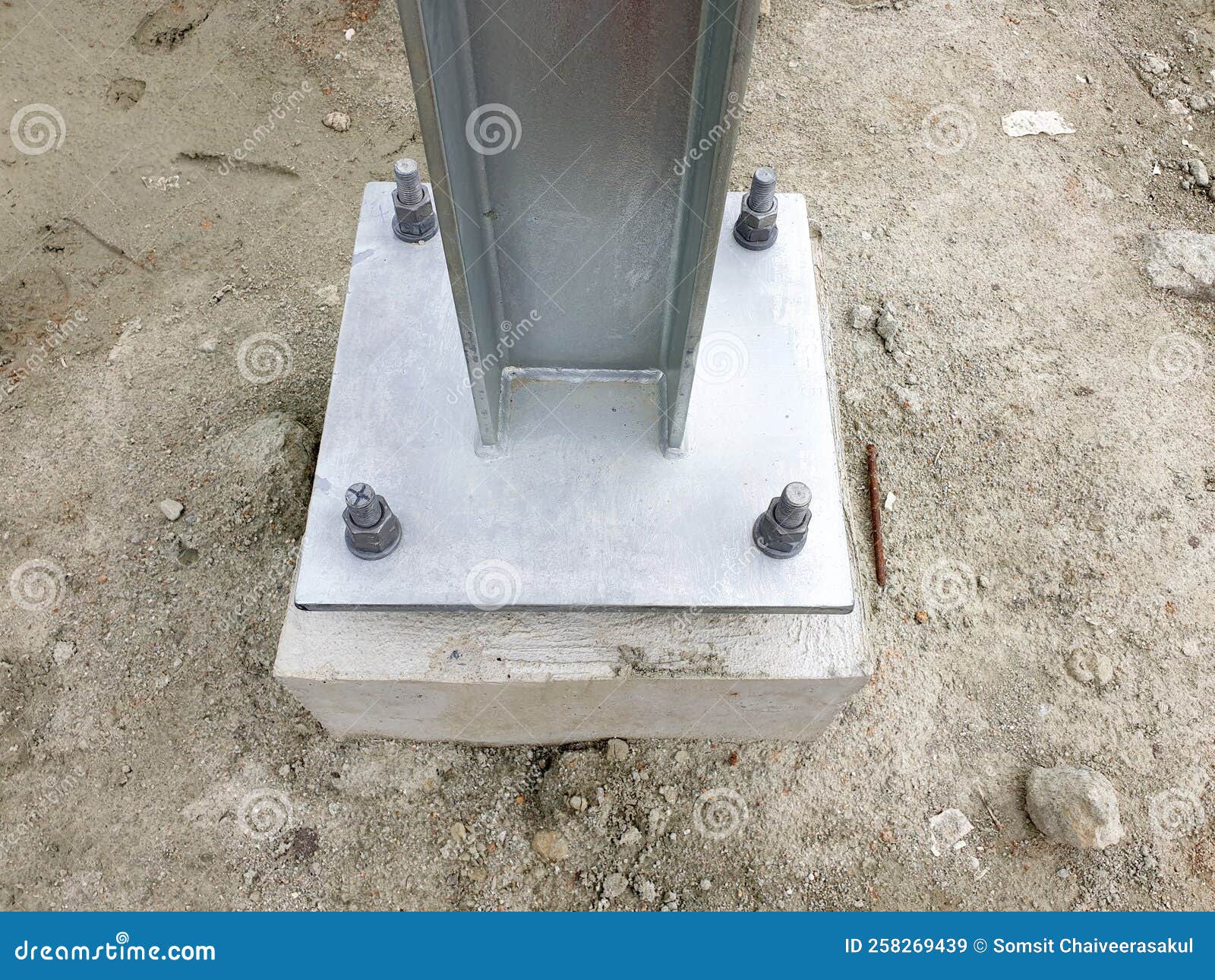 Base Plate Connection Steel Structure for 115kV Electrical Equipment ...