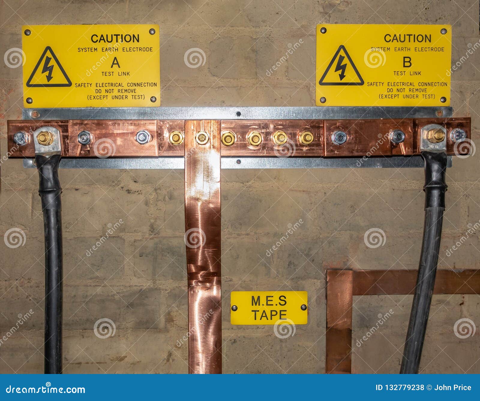 Substation earthing system stock photo. Image of protection - 132779238
