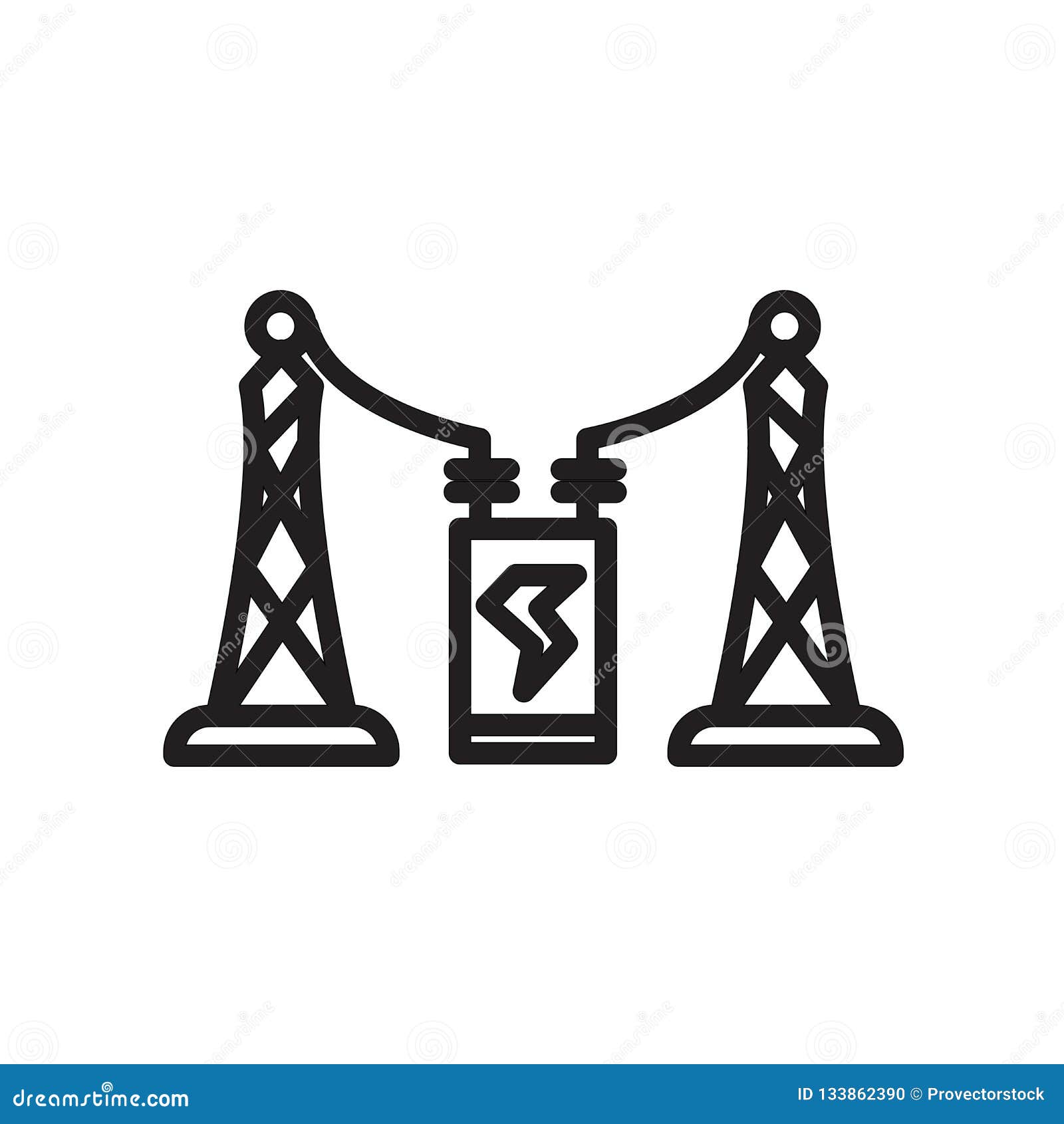 Transmission Substation Vector