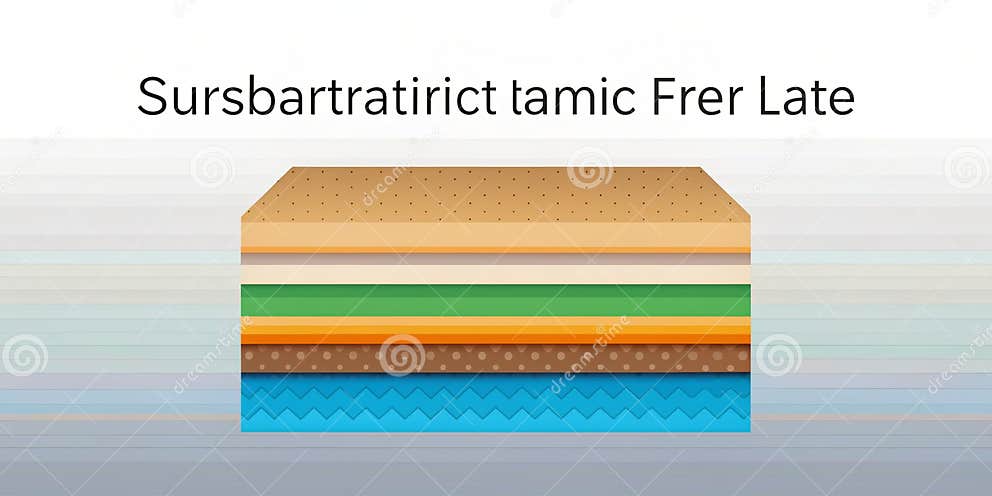 A Substratum Underlying Layer or Foundation AI Generative Stock ...