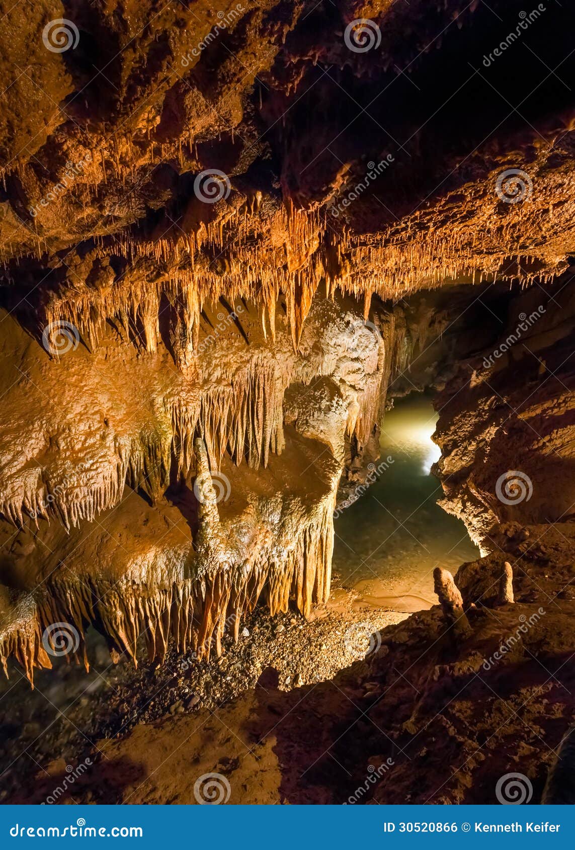 Subterranean Cavern stock photo. Image of draperies, exploration - 30520866