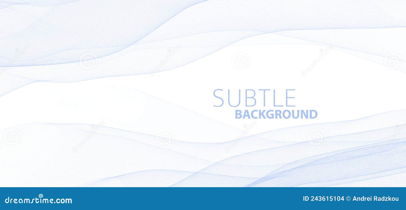 Subtle Background with Light Blue Thin Wavy Lines Stock Vector ...