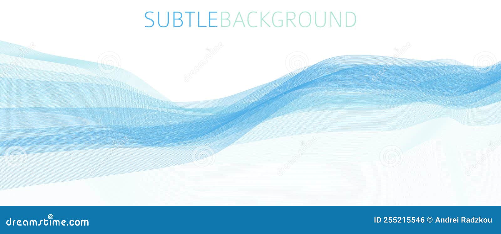 Subtle Background with Thin Undulate Blue Lines. Vector Graphics Stock ...