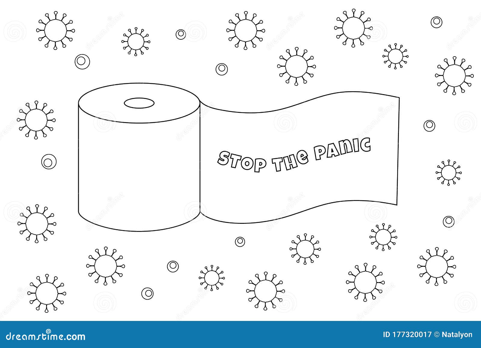 Toilet Paper Coloring Page