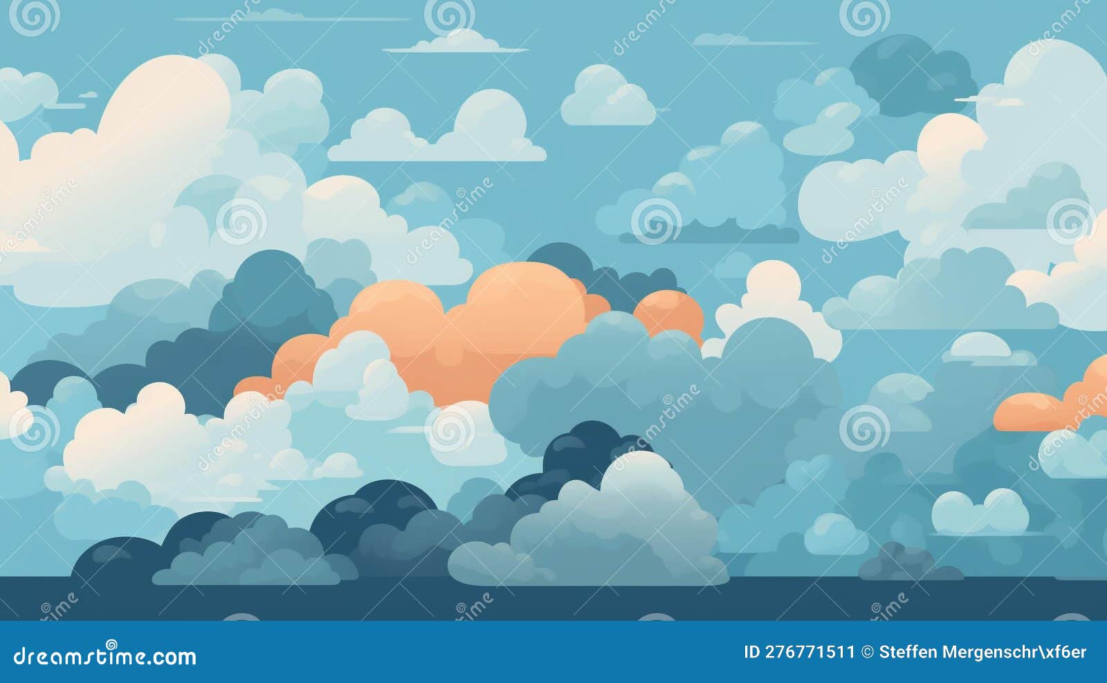 Subtle Cloud Pattern Background Illustration Stock Illustration ...