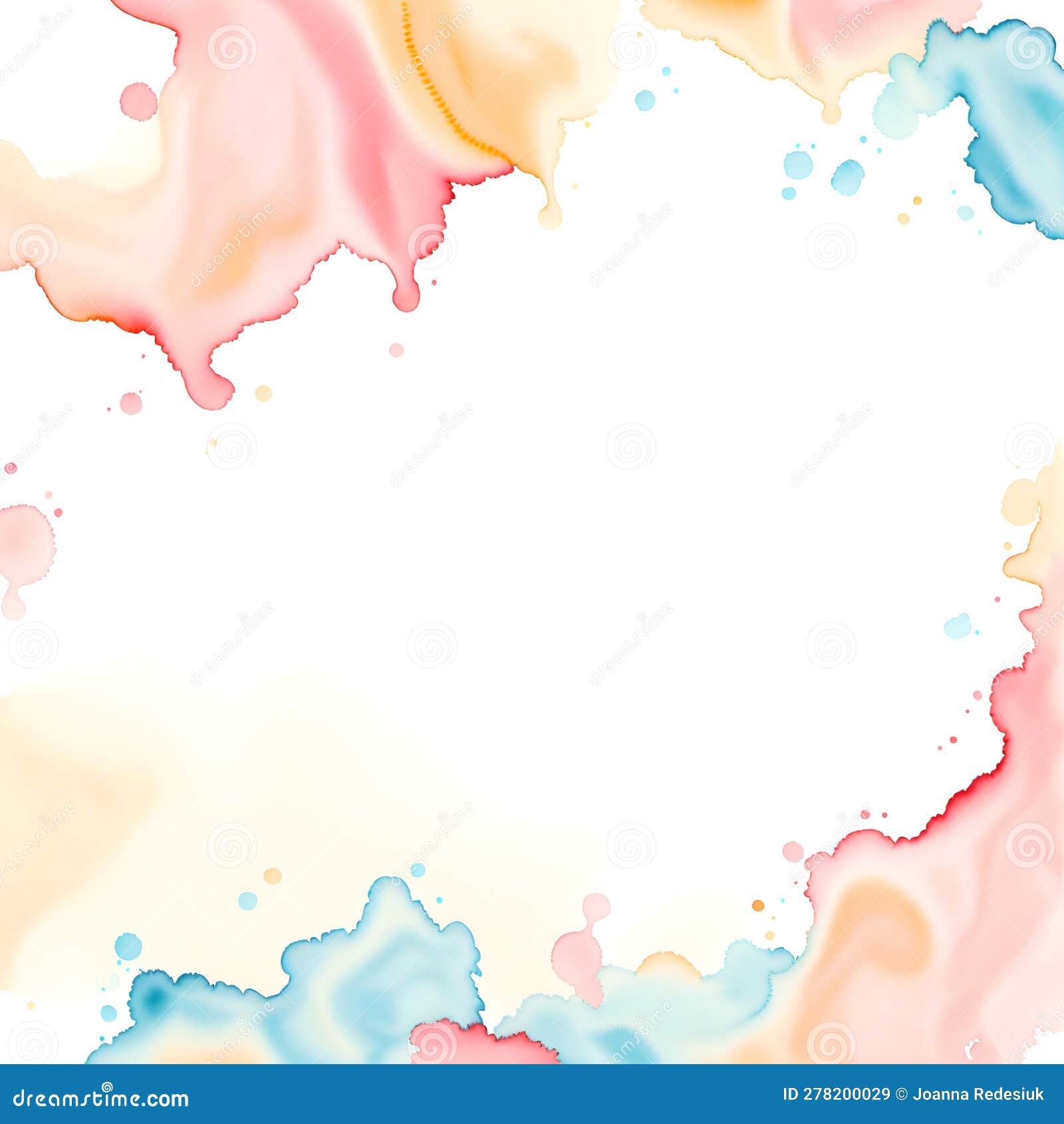 Subtle Colored Pastel Spots on a White Background Stock Illustration ...