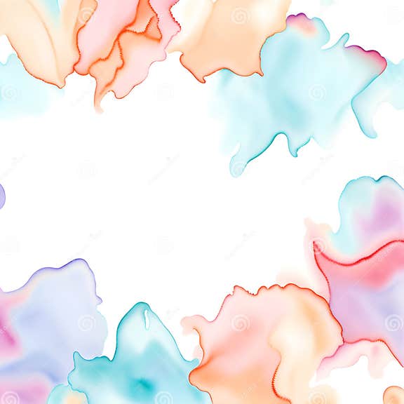 Subtle Colored Pastel Spots on a White Background Stock Illustration ...