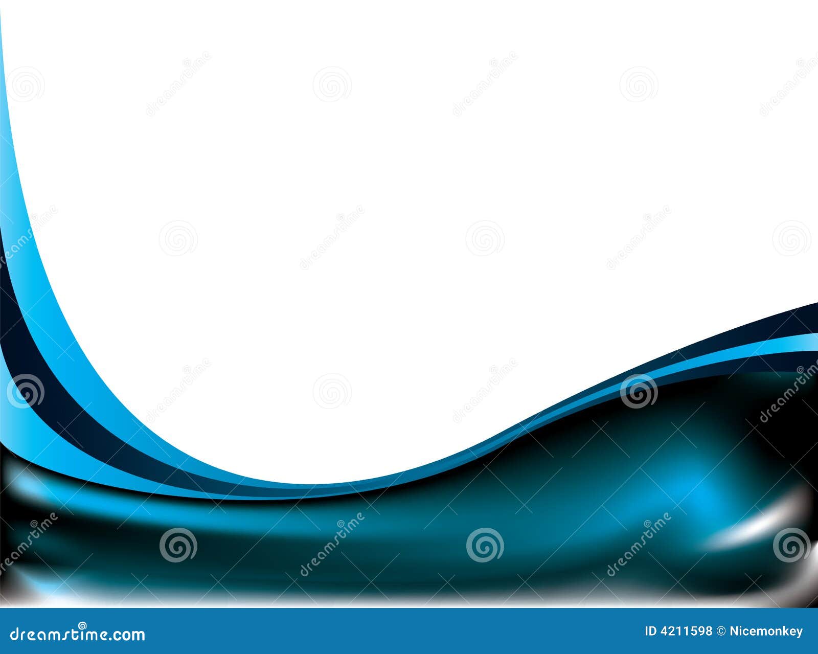 Subtle curve blue stock vector. Illustration of colour - 4211598