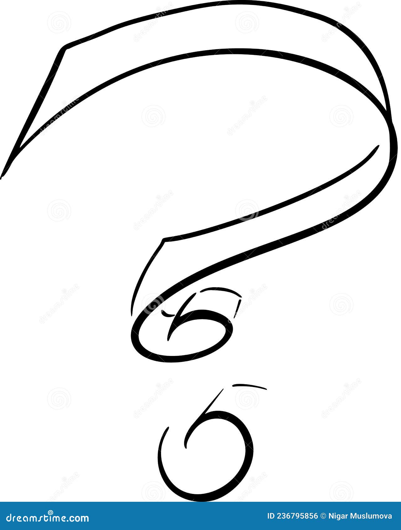 Subtle 3d Question Sketch Vector Illustration Stock Vector ...