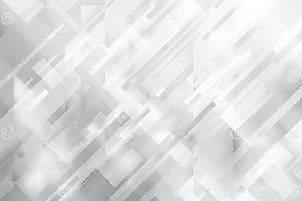 Subtle Geometric Abstraction Background, White & Grey Patterns, Blurred ...