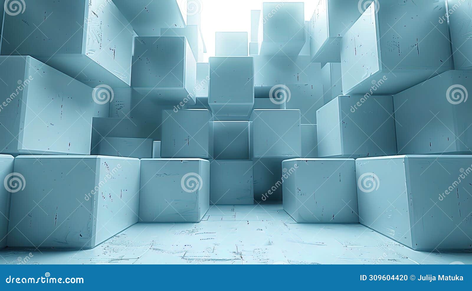 Subtle Gradient Transitioning into Abstract Geometric Shapes Stock ...