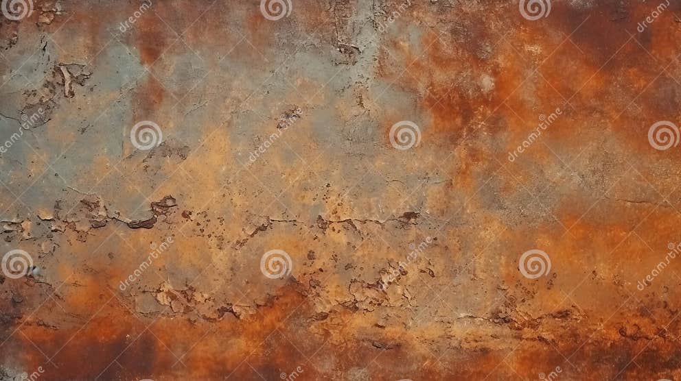 Subtle Grunge Rust Texture Background. Generative AI Stock Illustration ...
