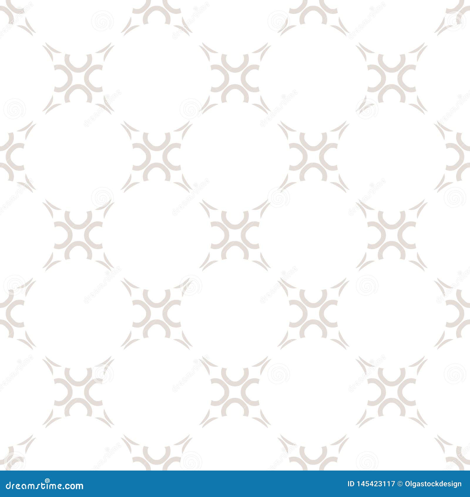 Subtle Linear Grid Abstract Geometric Seamless Pattern. White and Beige ...