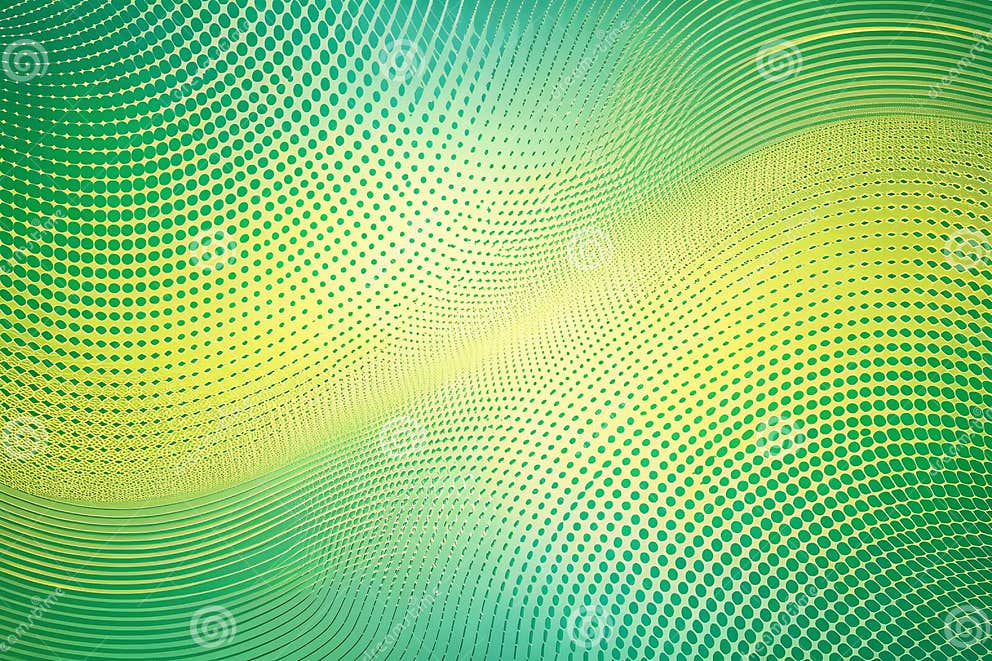 Subtle Pale Green Halftone Pattern with Radial Hatching and Tilted ...