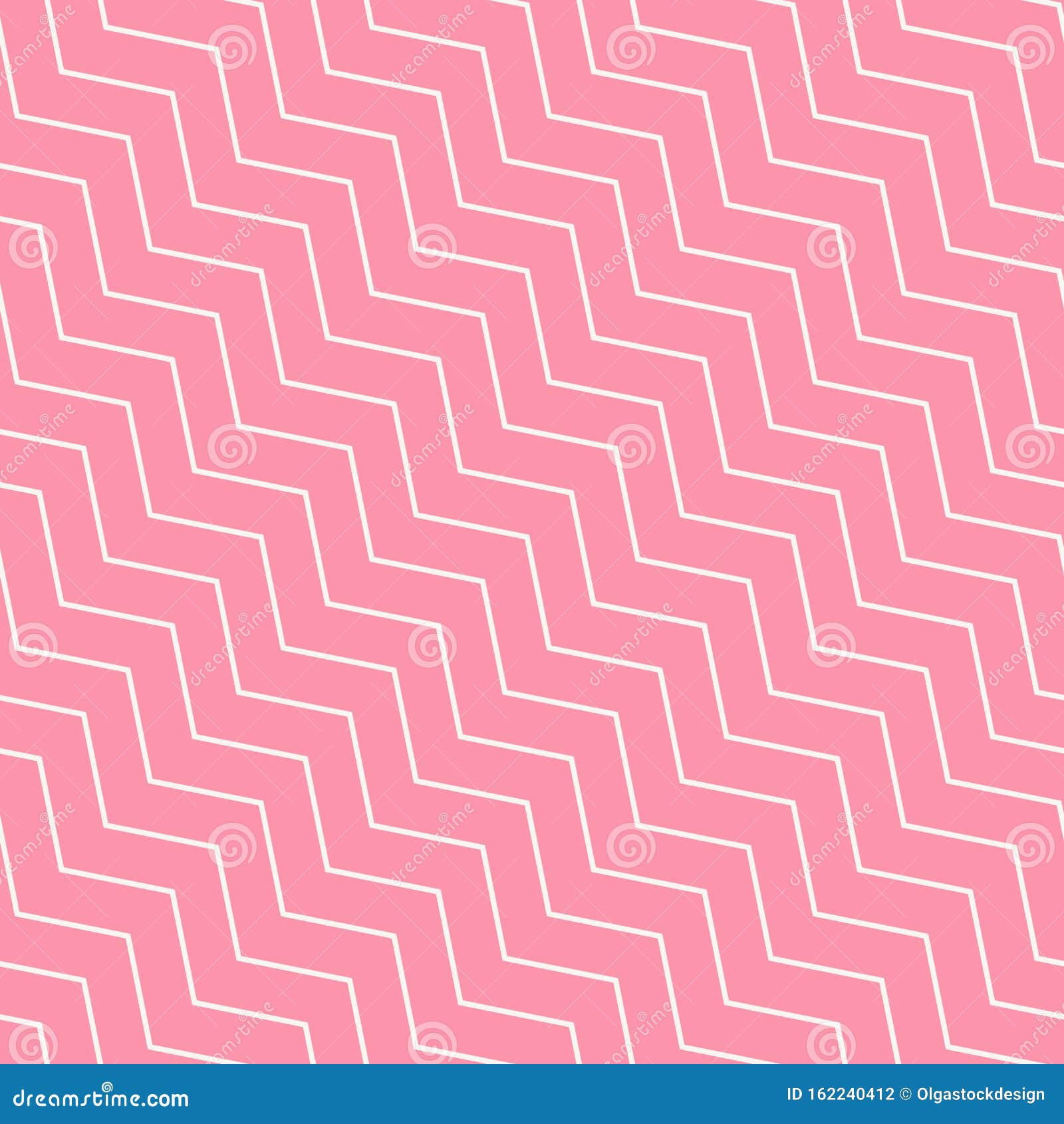 Subtle Pink Vector Seamless Pattern with Thin Diagonal Lines, Chevron, Zigzag Stock Vector ...