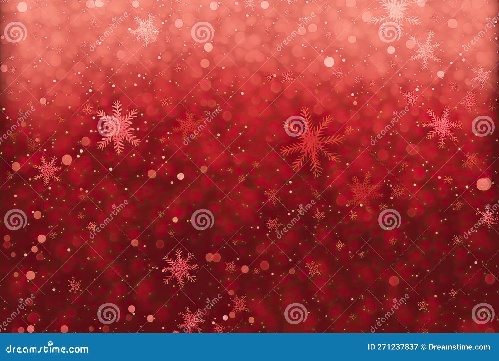Subtle Red Snow Background with Some Bluring of Snowflakes Stock ...