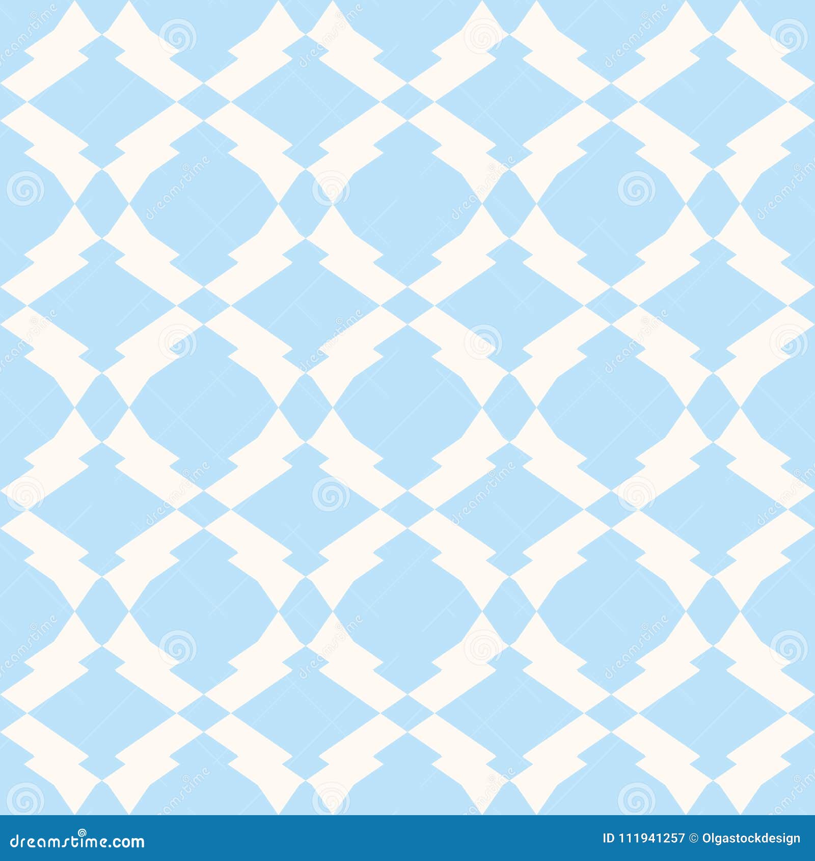 Subtle Seamless Pattern in White and Light Blue Colors with Diamond ...