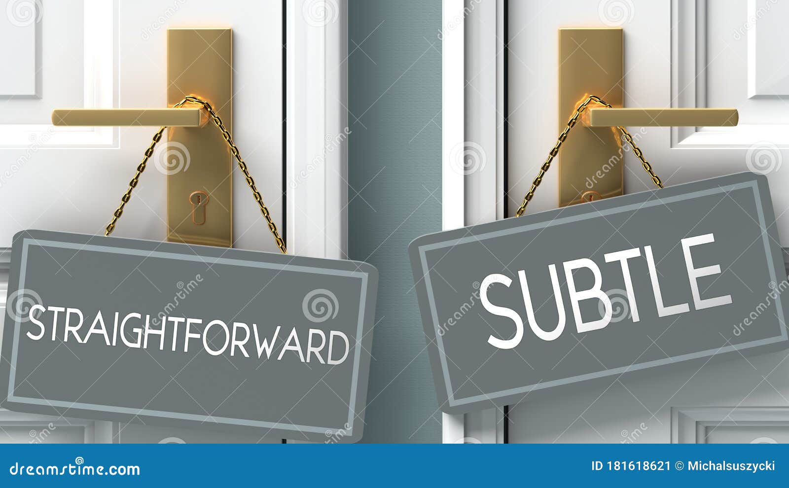 Subtle or Straightforward As a Choice in Life - Pictured As Words ...