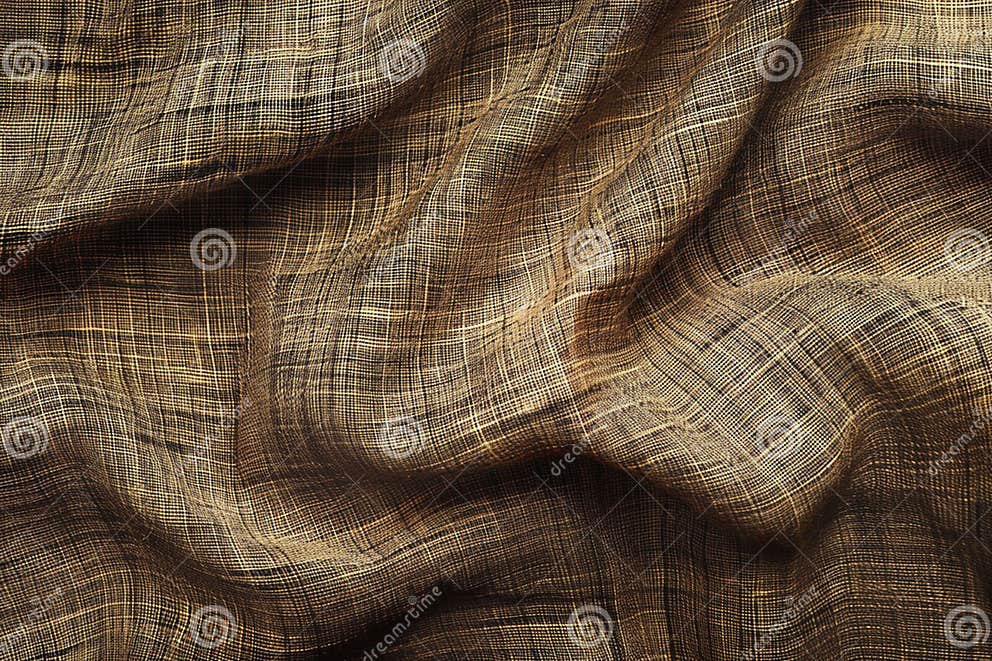 The Subtle Variations in Tone and Texture of Brown Fabric Material ...