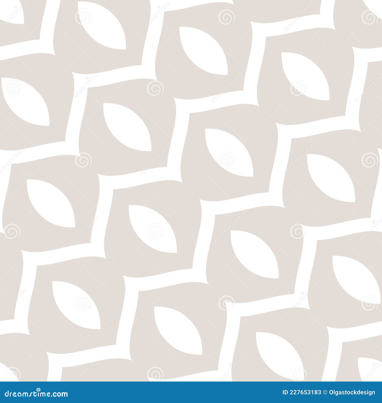 Subtle Vector Abstract Geometric Seamless Pattern with Curved Shapes ...