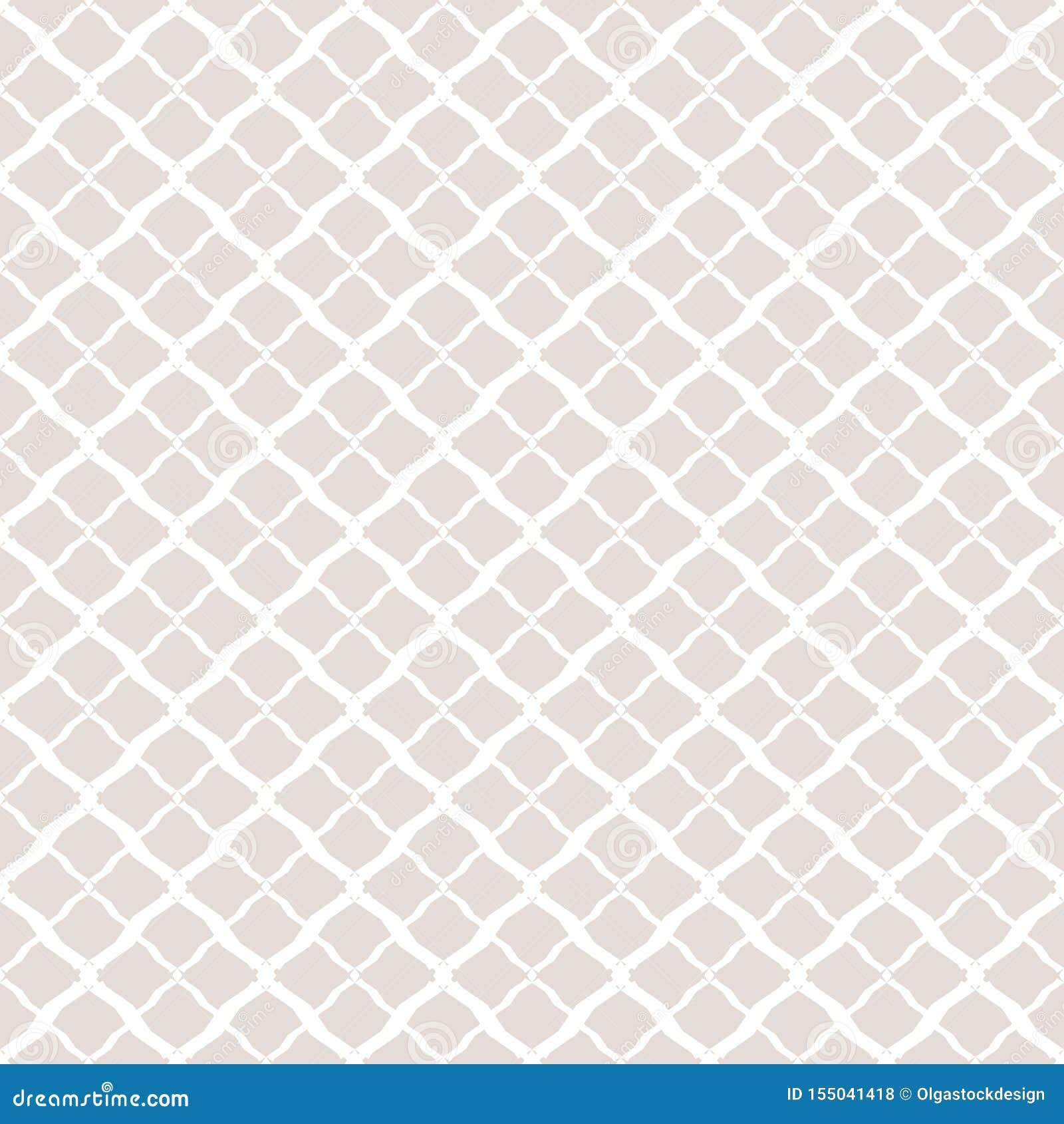 Subtle Vector Geometric Seamless Pattern. Simple White and Beige Mesh ...