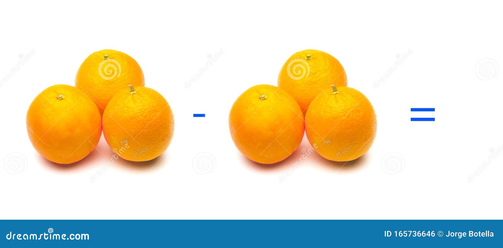 Subtracting oranges stock photo. Image of grapefruit - 165736646