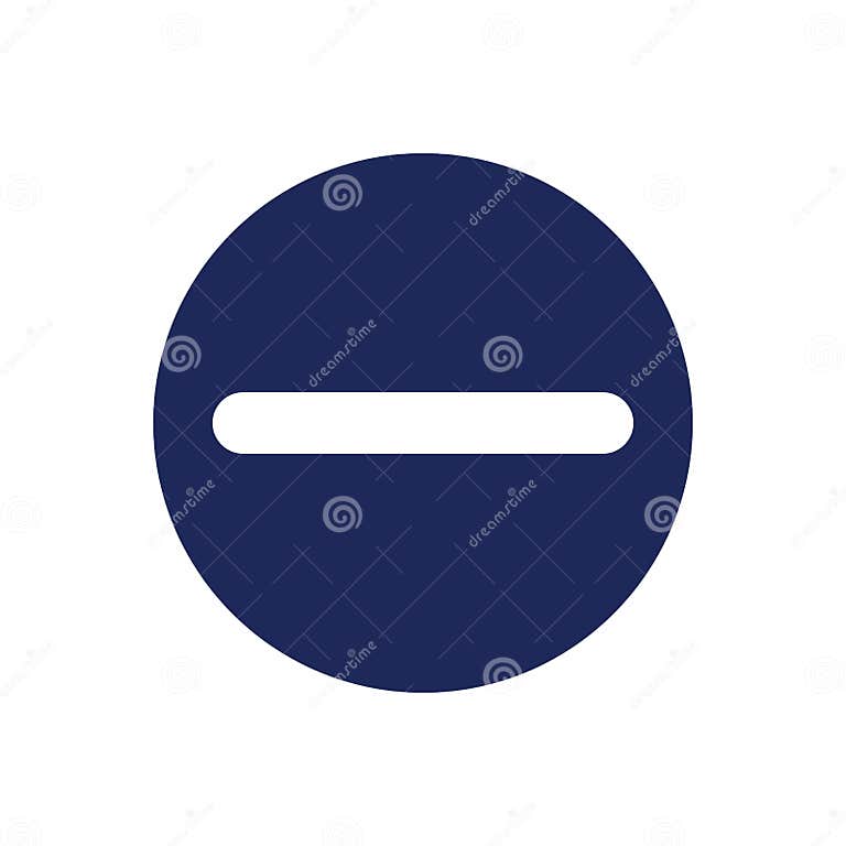 Subtraction Button Black Glyph Ui Icon Stock Vector - Illustration of ...