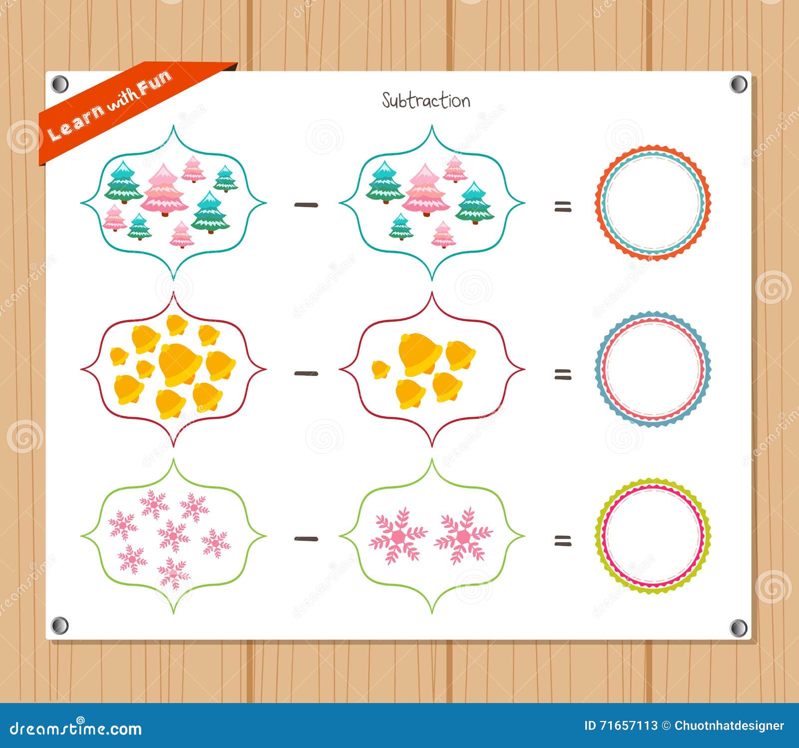 Subtraction. Number Range Up To 10. Math Worksheet For Kids ...