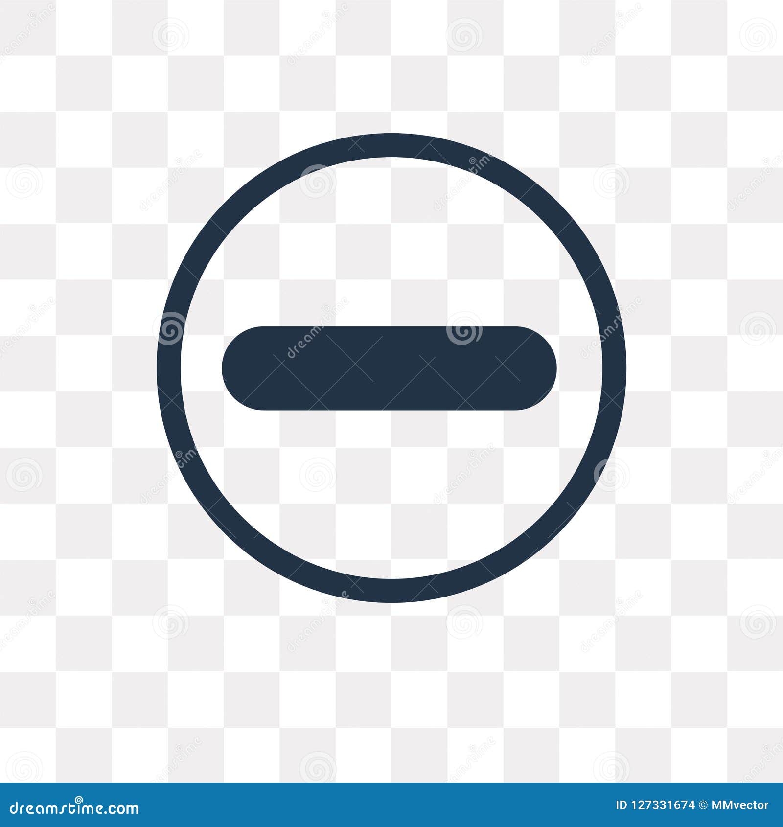 Subtraction Vector Icon Isolated on Transparent Background, Subtraction ...