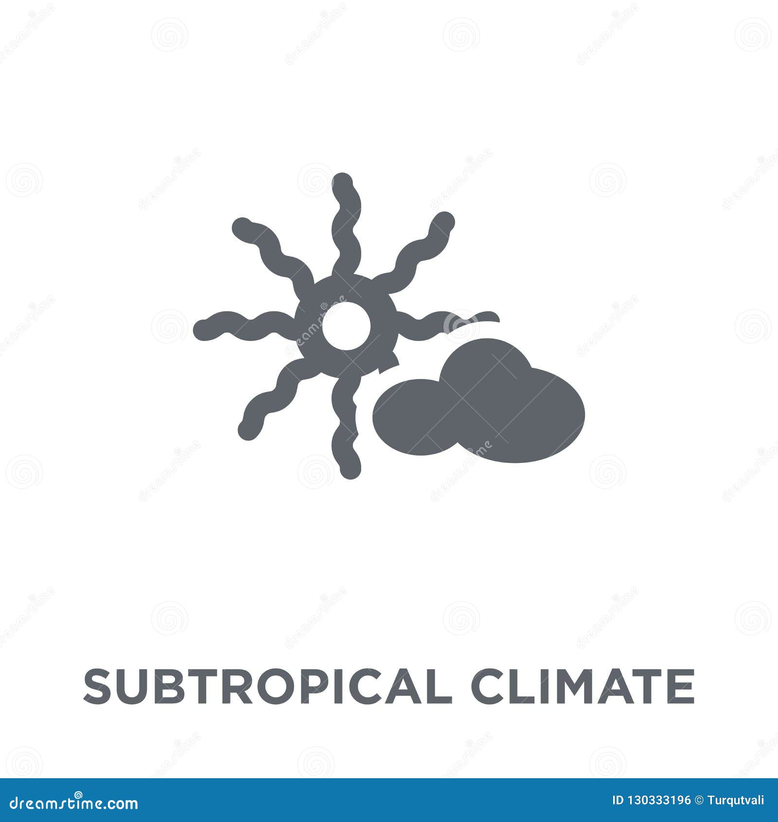 Subtropical Climate Icon from Weather Collection. Stock Vector ...