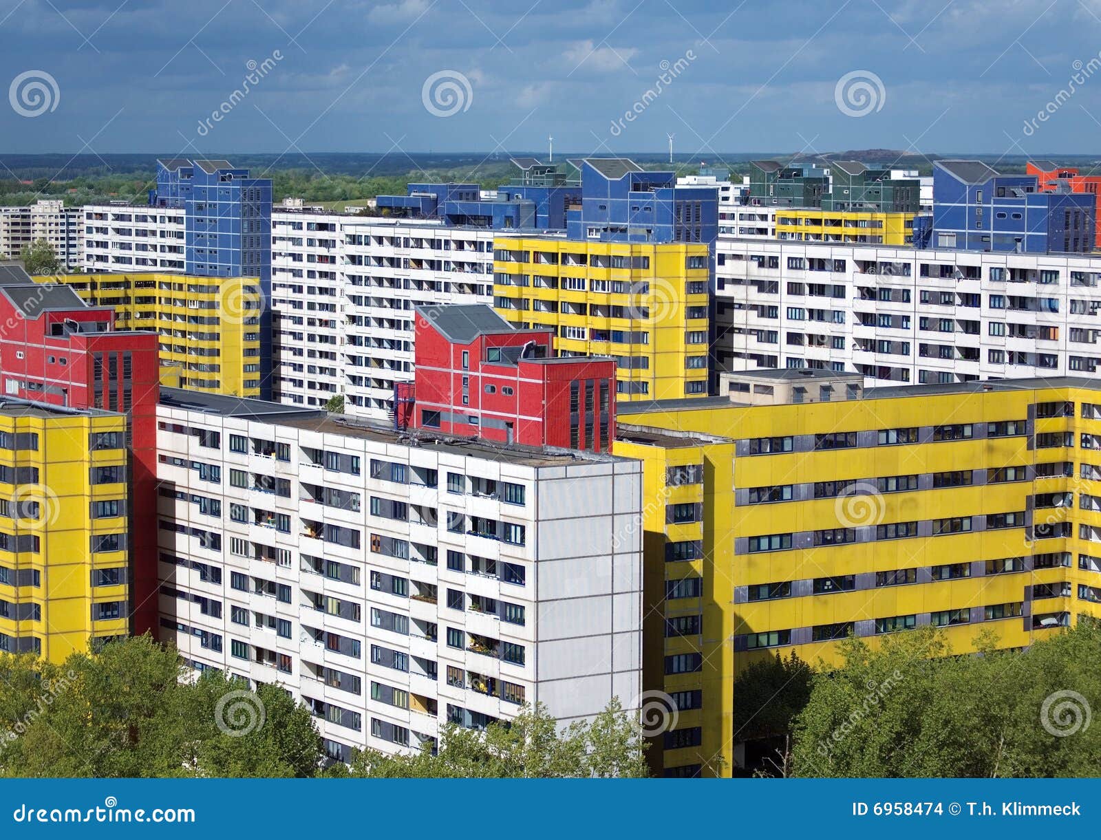 Suburb of Berlin stock photo. Image of residential, town - 6958474