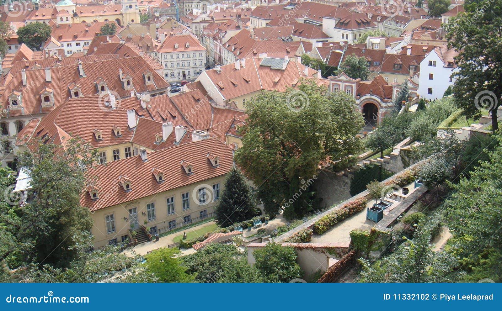 Suburban area of Prague stock photo. Image of building - 11332102