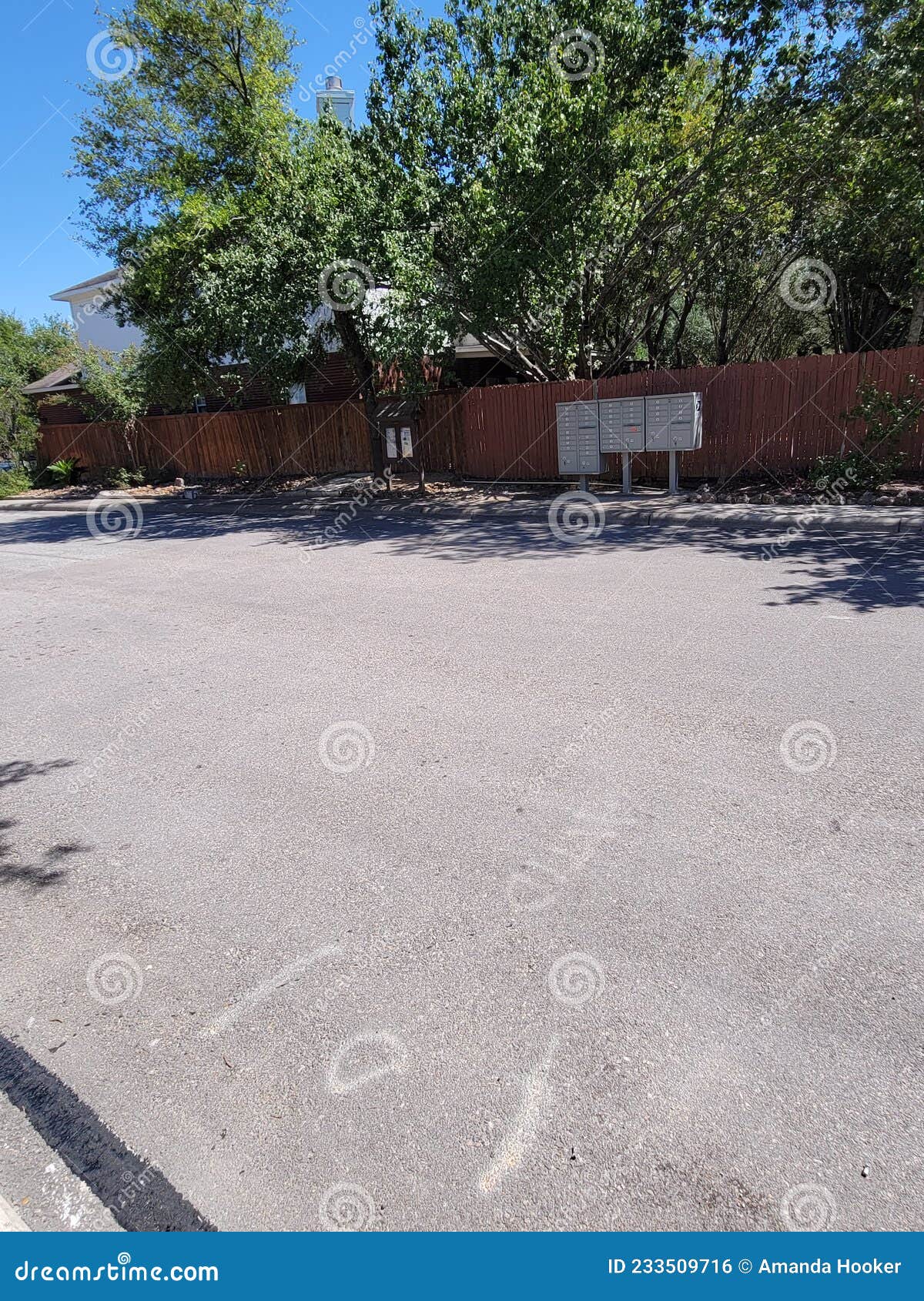 Suburban Community Mailboxes Stock Photo - Image of mailboxes, usps ...
