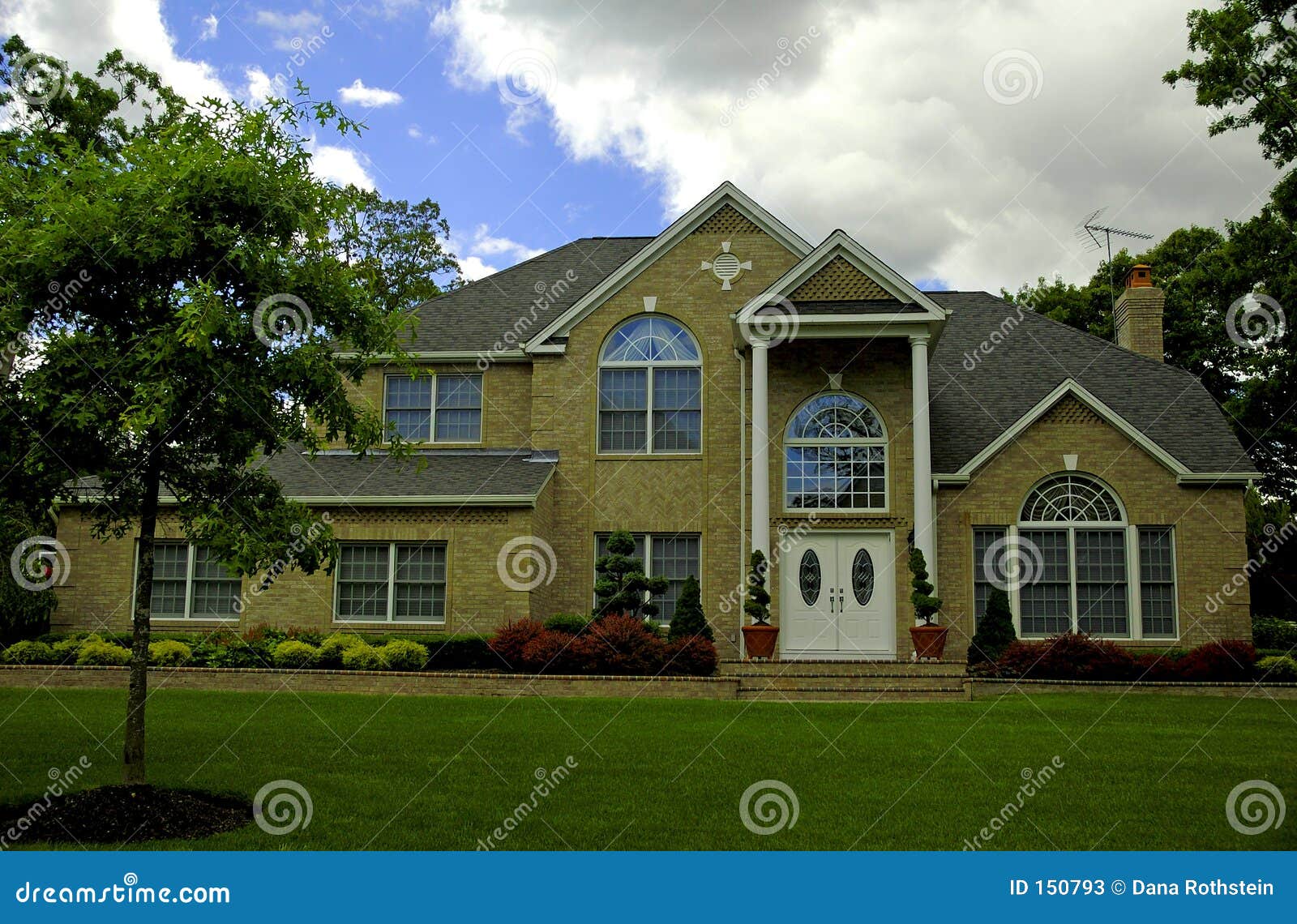 Suburban Home stock image. Image of exterior, rural, home - 150793