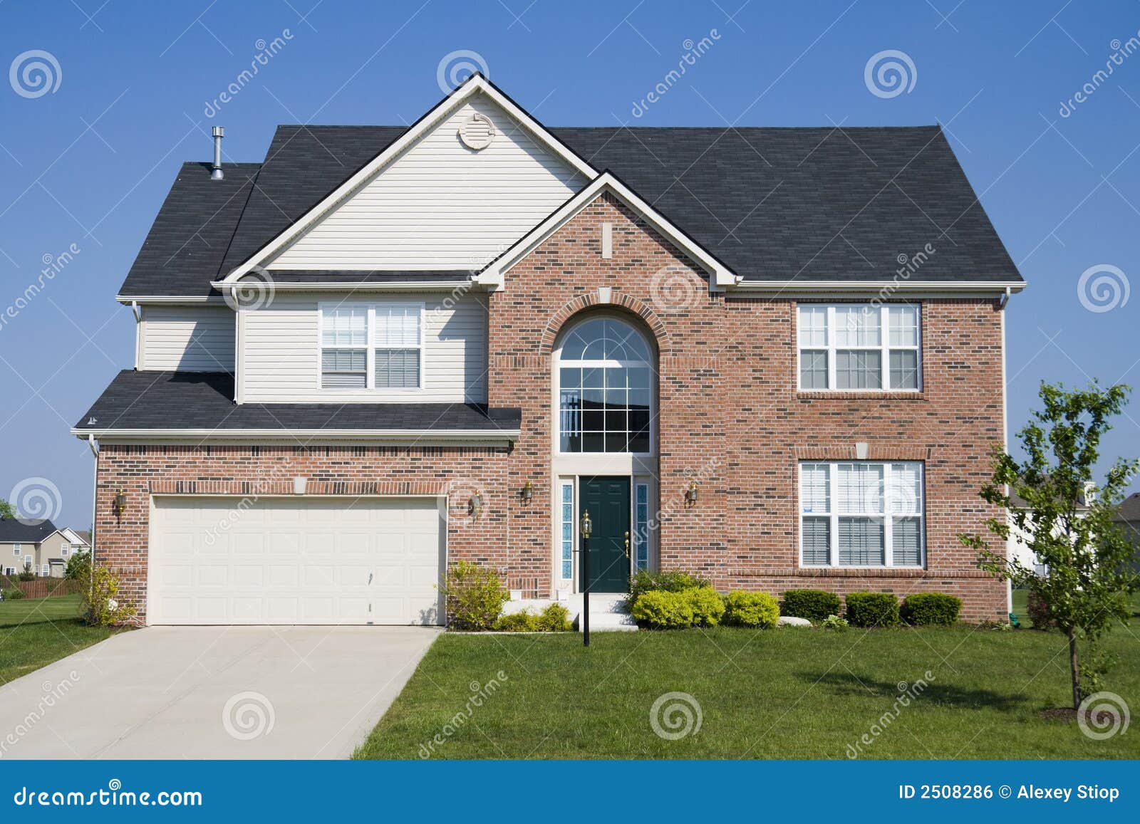 Suburban home stock photo. Image of estate, building, simple - 2508286