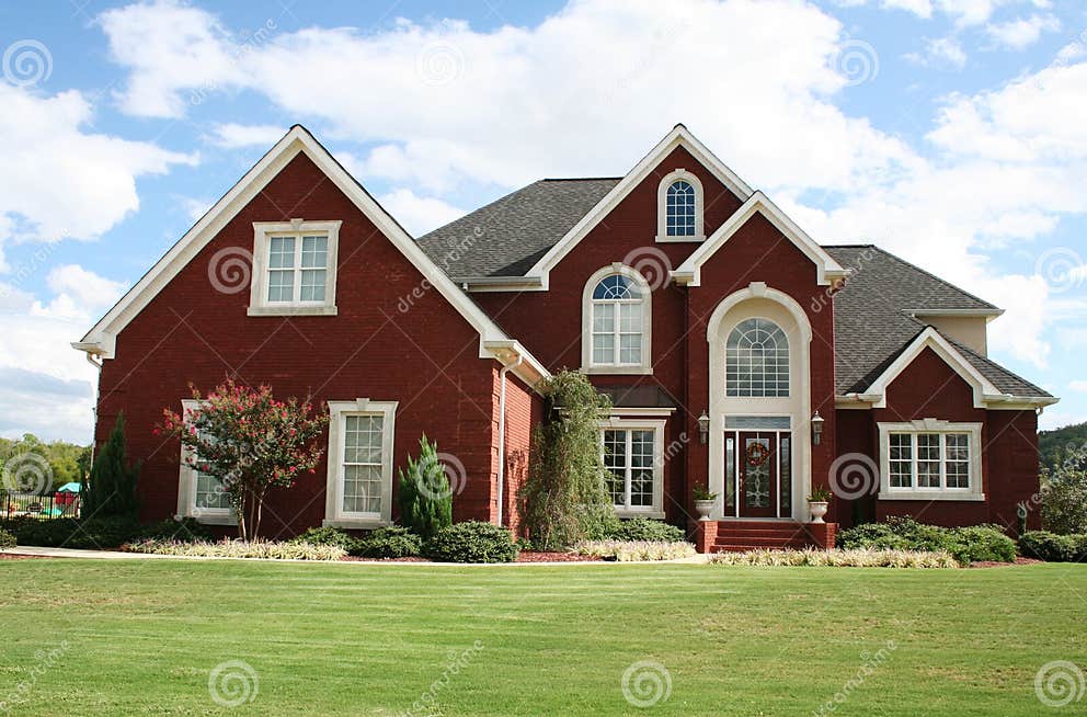 Suburban home stock photo. Image of american, blue, real - 3652936