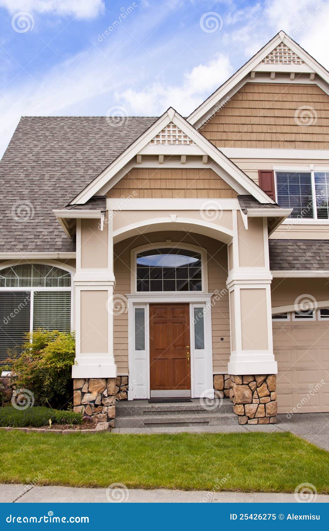 Suburban house stock image. Image of mansion, america - 25426275