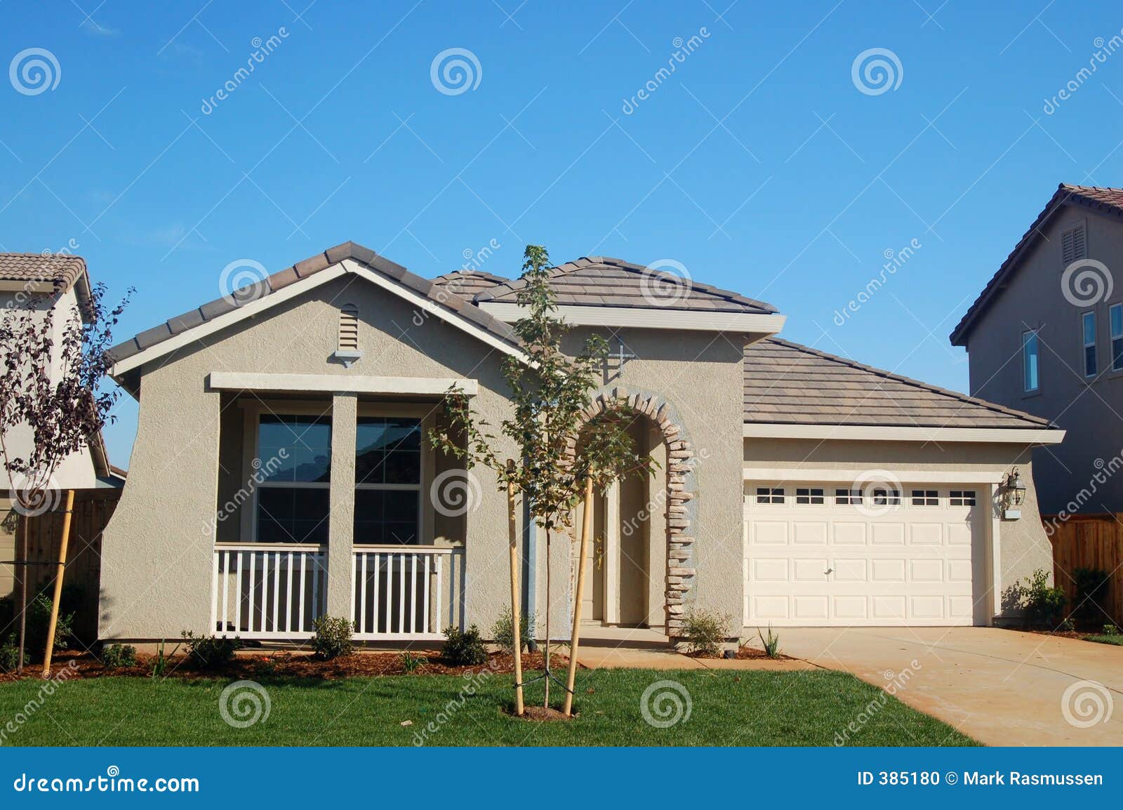 Suburban House stock photo. Image of realtor, house, property - 385180