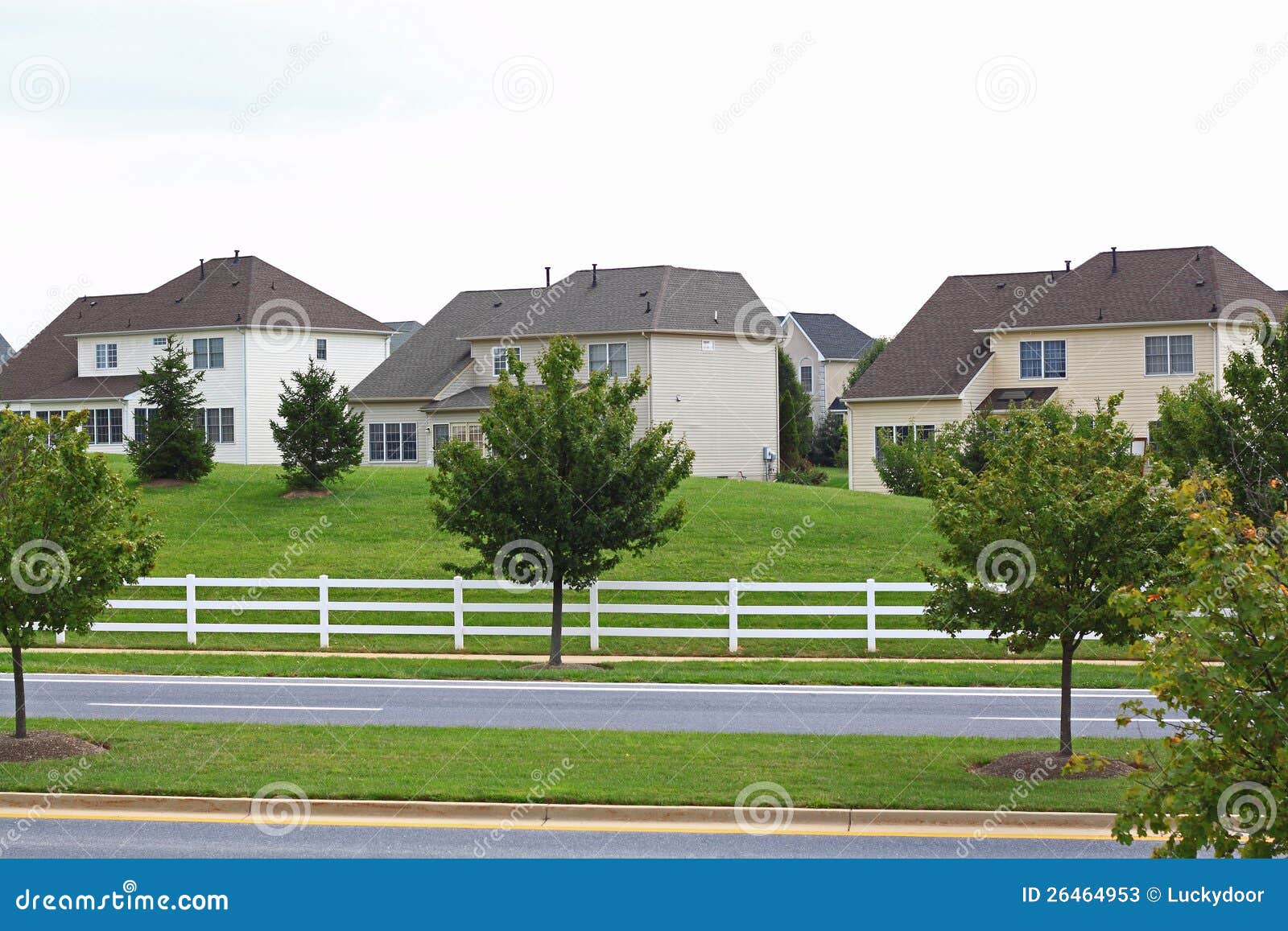 Suburban Neighborhood stock image. Image of houses, home - 26464953