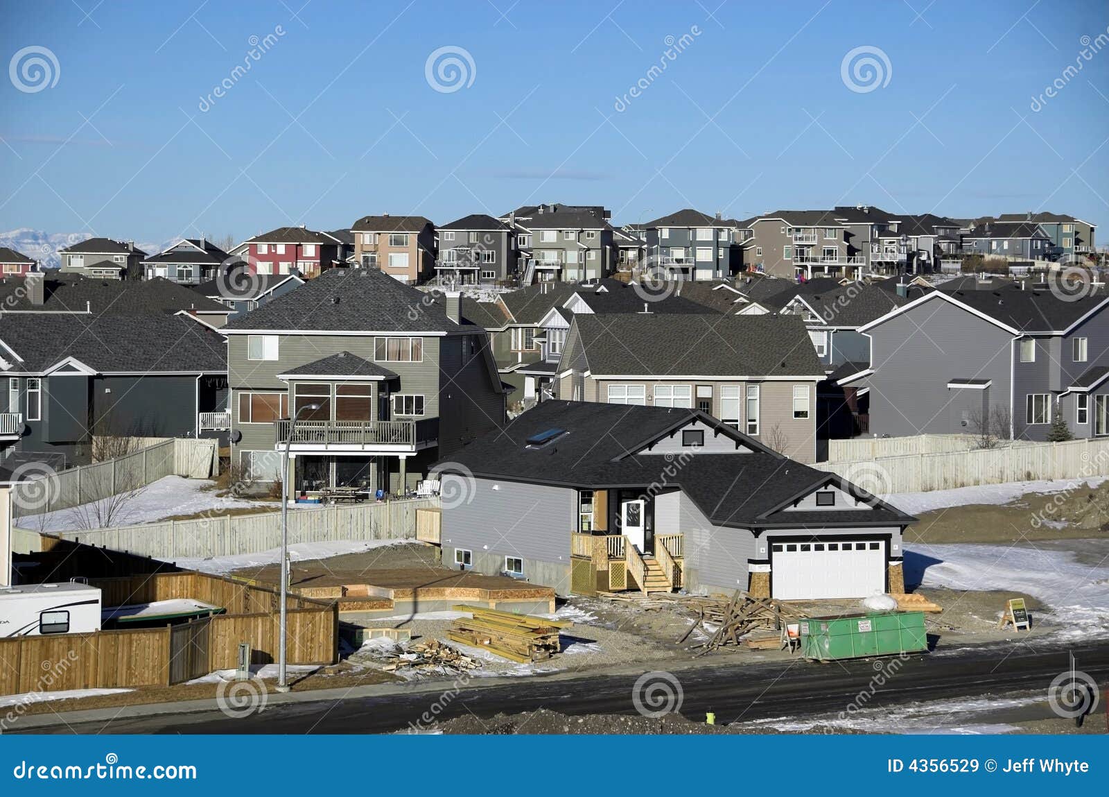 Suburban roof tops stock image. Image of suburban, alberta - 4356529